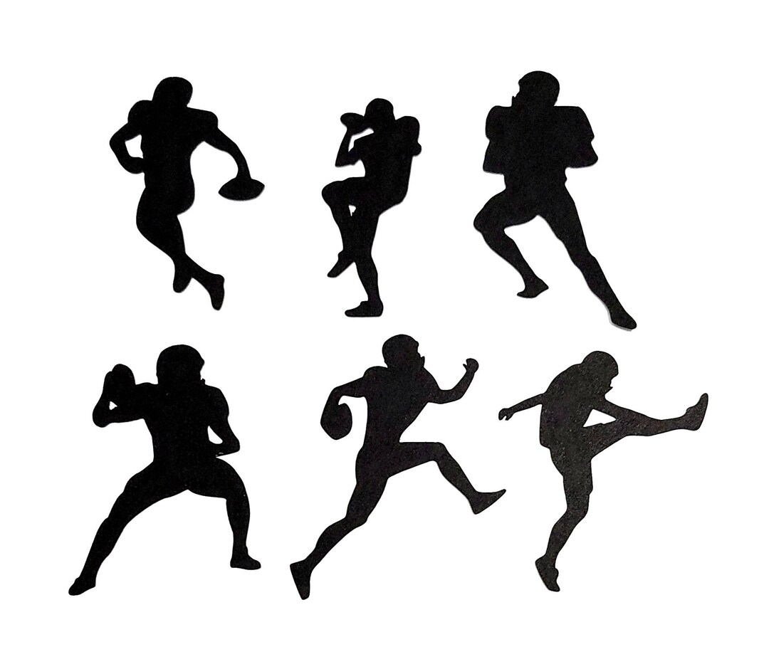 24 Pack – Paper Football Player Shapes, Football Player Die Cuts, 5 ...