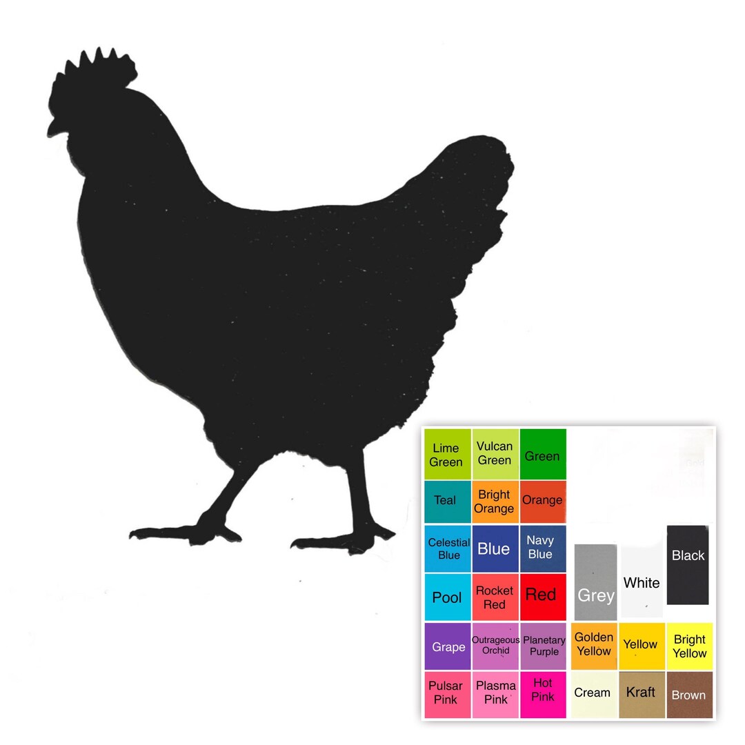 25 Pack - Paper Chicken Shapes, Chicken Die Cuts, Chicken Cut Outs ...