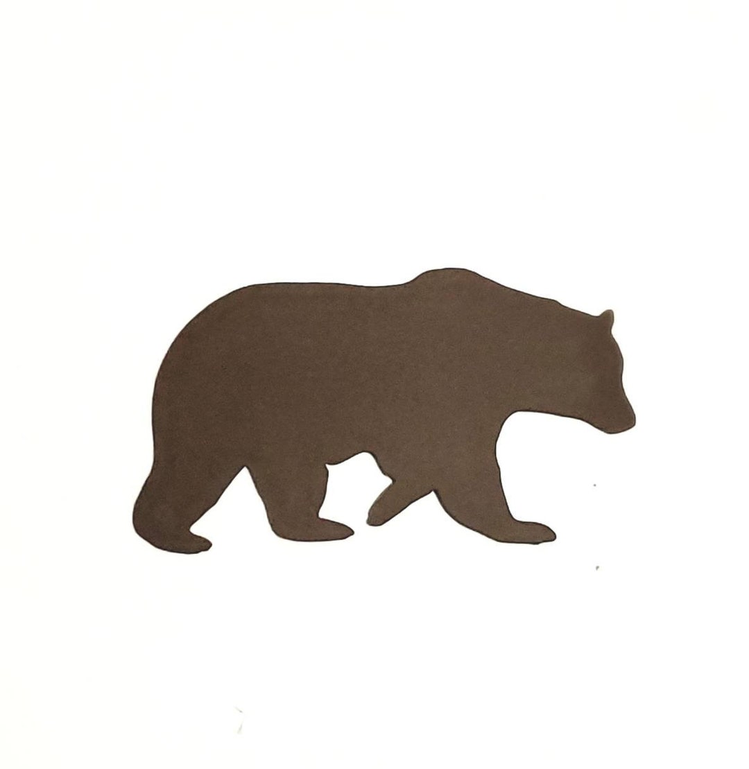 25 Bear Paper Die Cuts - Woodland Animal Crafting Shapes, DIY ...