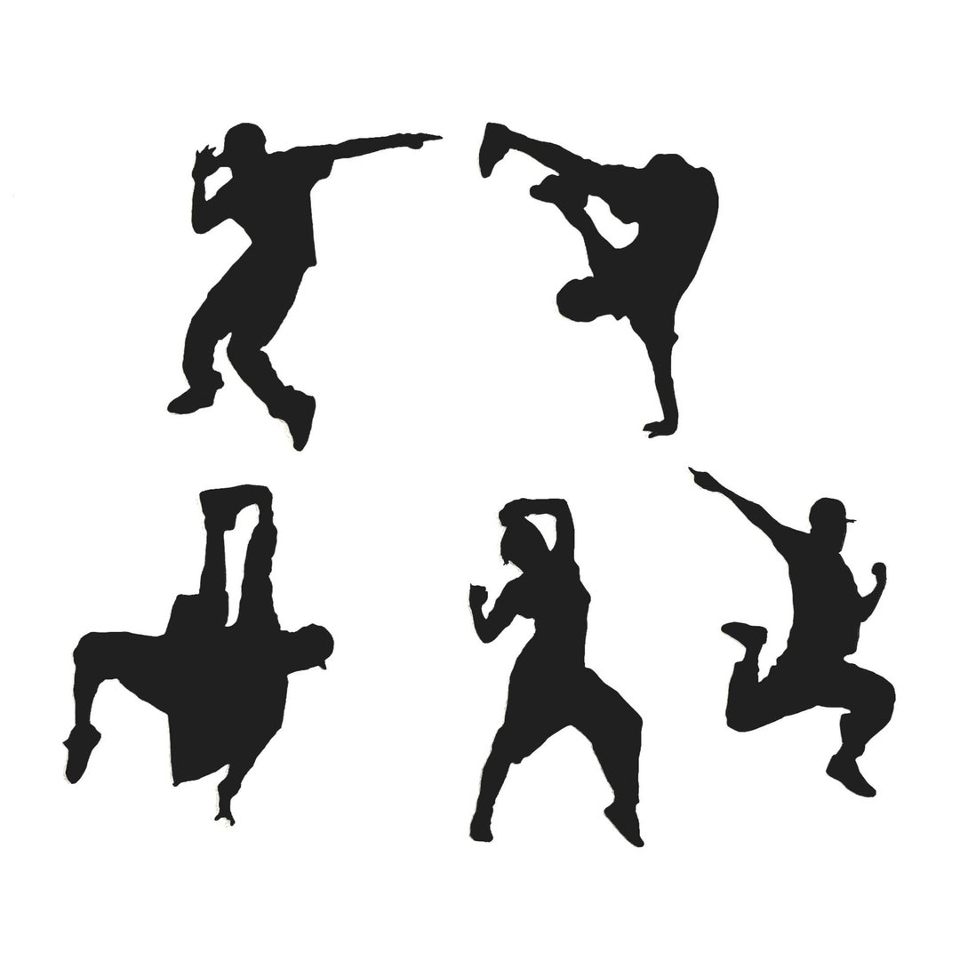 25 Pack – Paper Hip Hop Dancer Shapes, 5 Different Poses, Dance Die ...