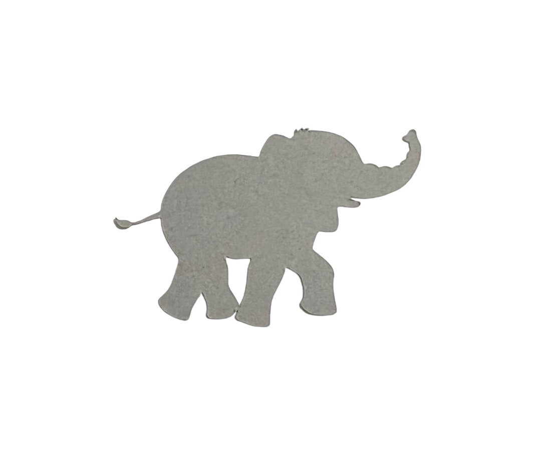 25 Pack Elephant Paper Die Cuts, Elephant Paper Shapes, Paper Elephant ...