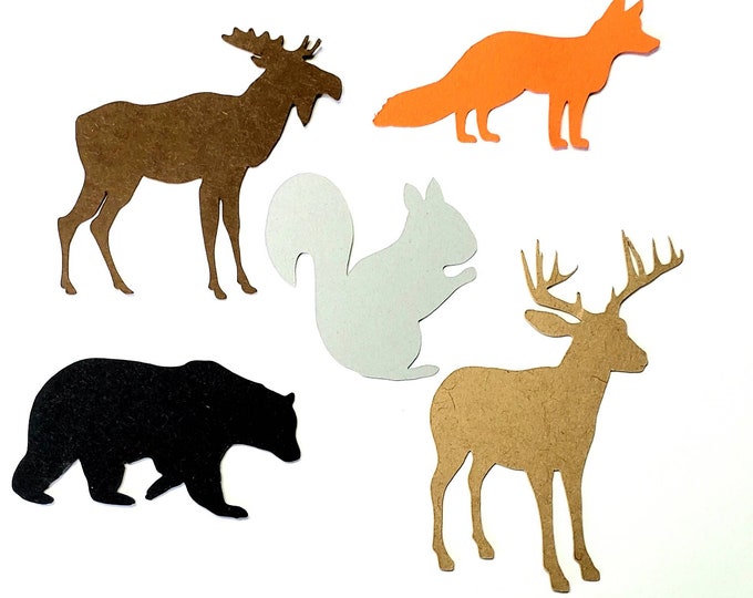 Stacked Forest Animals Wood Cut Out Gallery Wall Sign Nursery Home Room ...