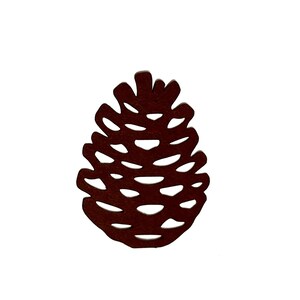 25 Pack – Paper Pinecone Shapes, Pinecone Die Cuts, Winter Paper ...