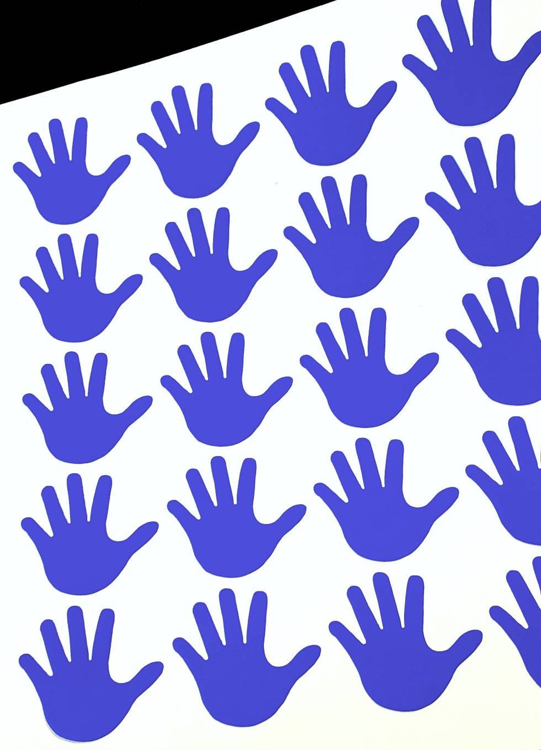 24 Handprint Waterproof Vinyl Sticker for Water Bottle, Stickers Laptop ...