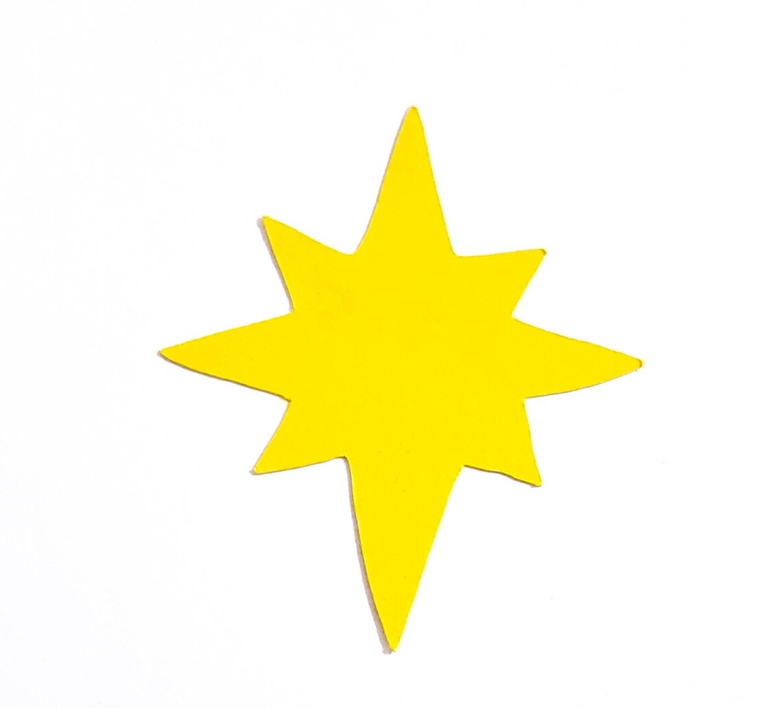 25 Paper Die Cut Bethlehem Stars – Christmas Nativity Craft ...
