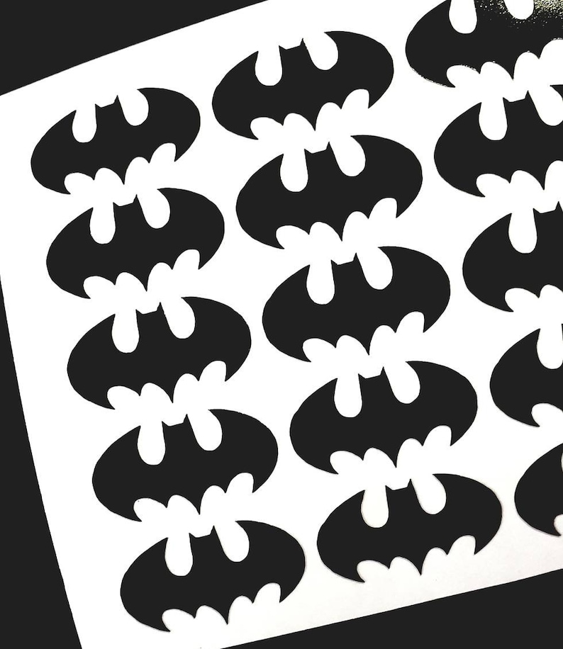 24 Batman Inspired Vinyl Stickers Batman Vinyl Decals Batman Etsy