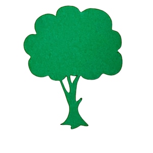 25 Pcs Tree Die Cuts, Tree Paper Cut Outs, Paper Tree Shapes, Nature ...