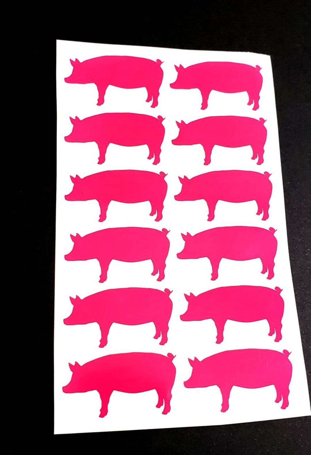 24 Pig Vinyl Stickers Pig Vinyl Decals Pig Stickers Pig Decals Pig ...