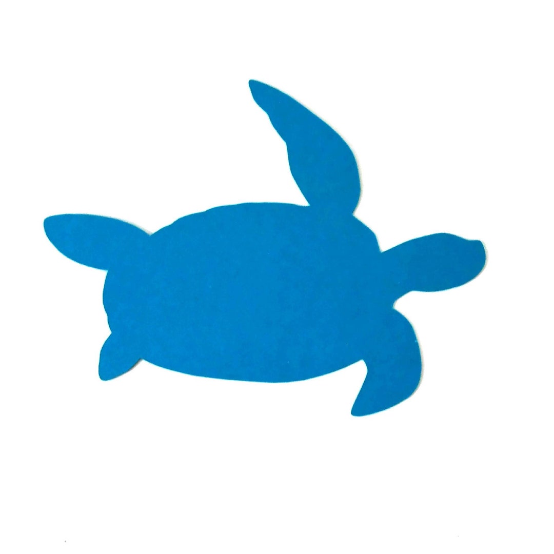 25 Pack Sea Turtle Paper Shapes, Sea Turtle Die Cuts, Sea Turtle Shape ...