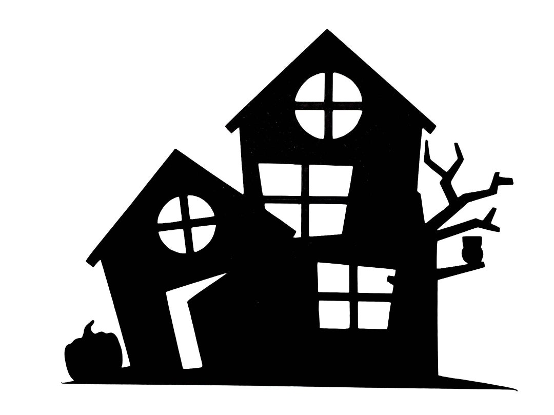 25 Pack – Paper Haunted House Shape, Halloween Die Cuts, Spooky Paper ...