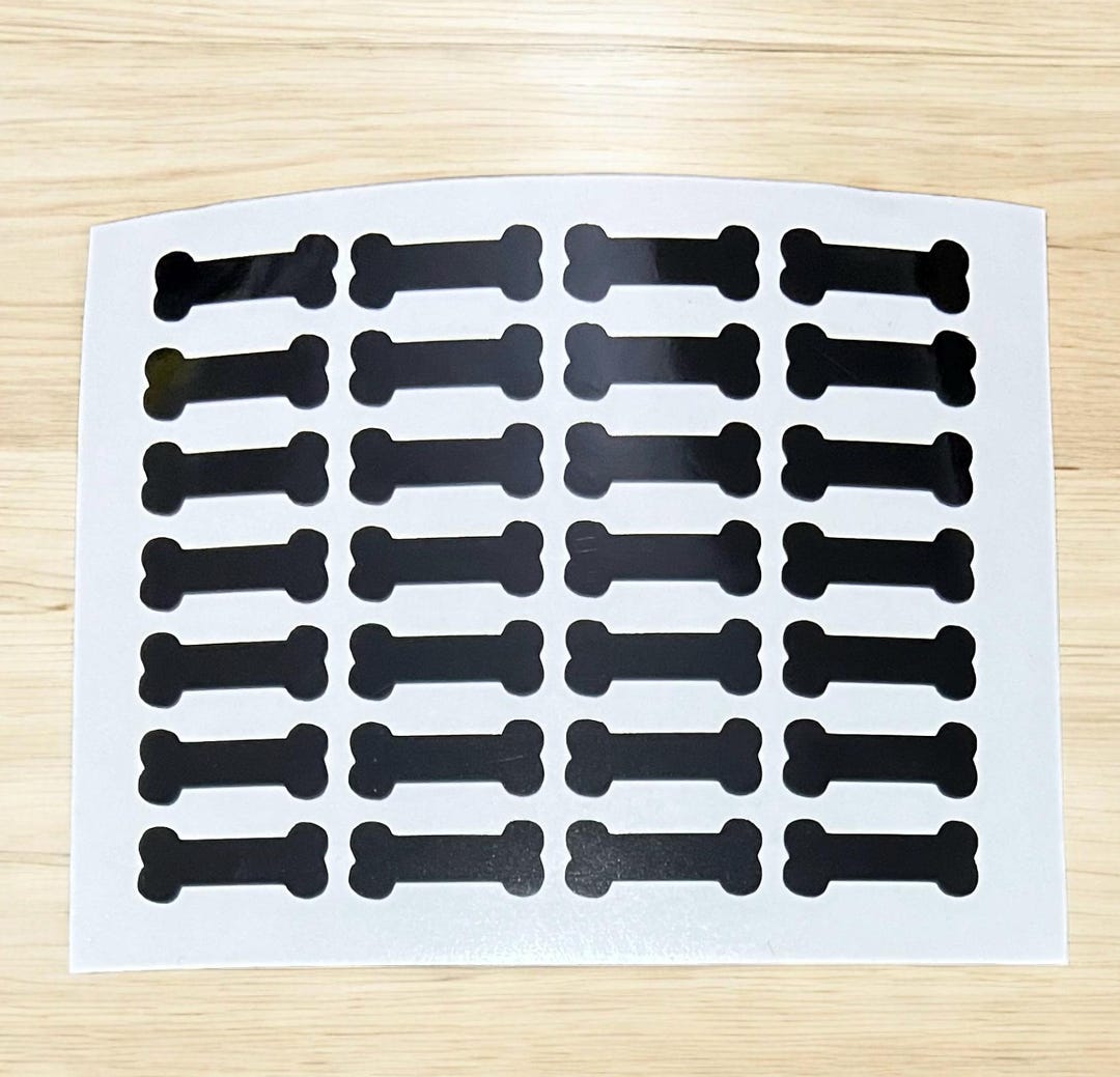 Dog Bone Decals - Set of 24 Waterproof Stickers for Tumblers - Pawsome ...