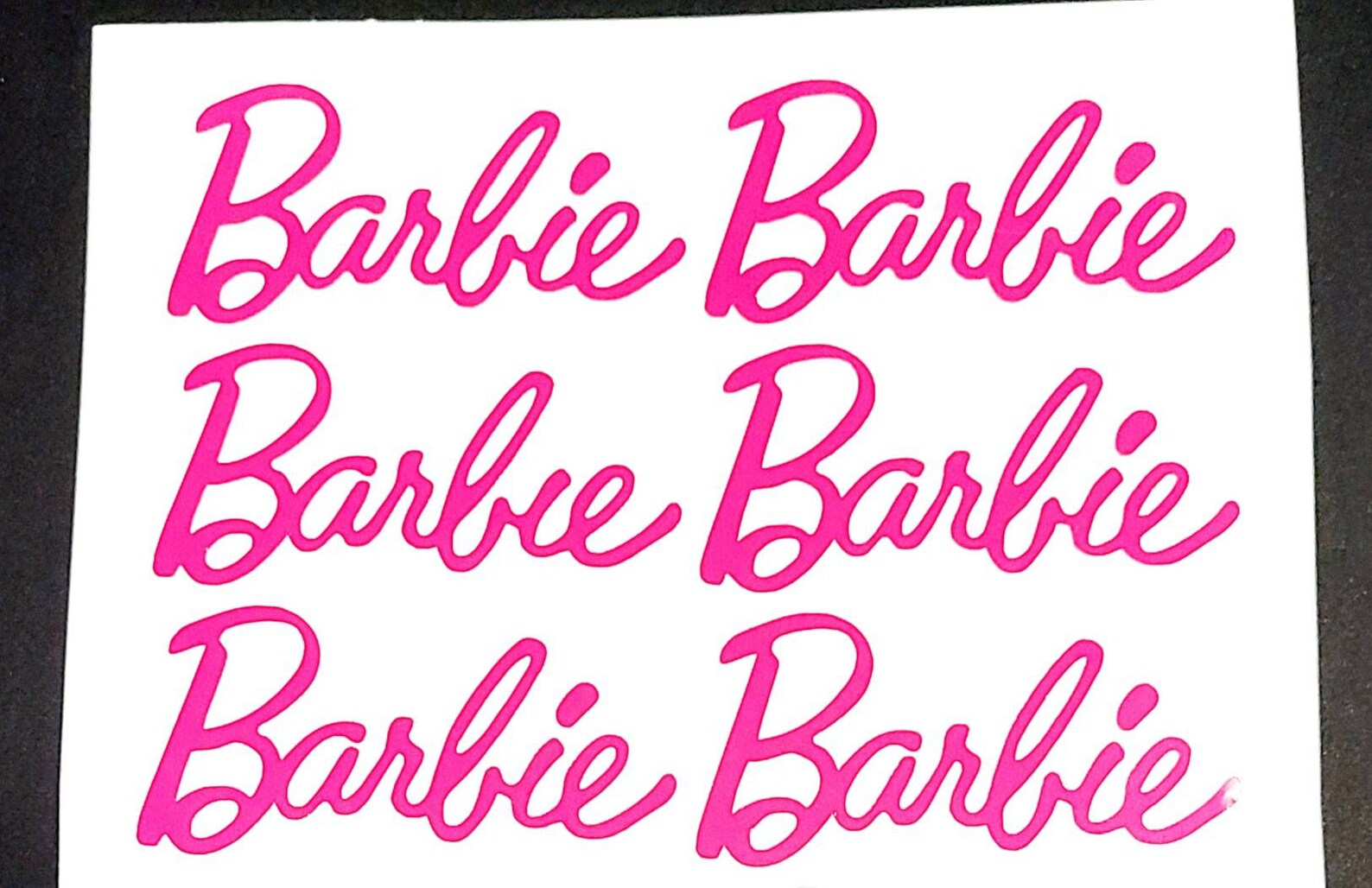 24 Barbie Inspired Word Vinyl Stickers Barbie Vinyl Decals | Etsy