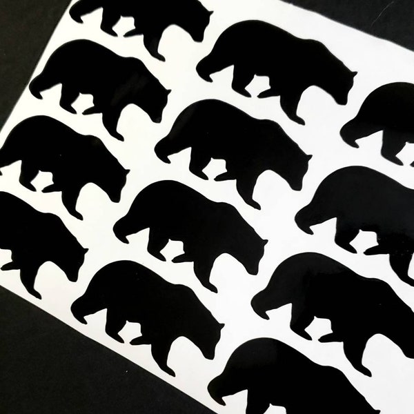 Black Bear Stickers - Etsy