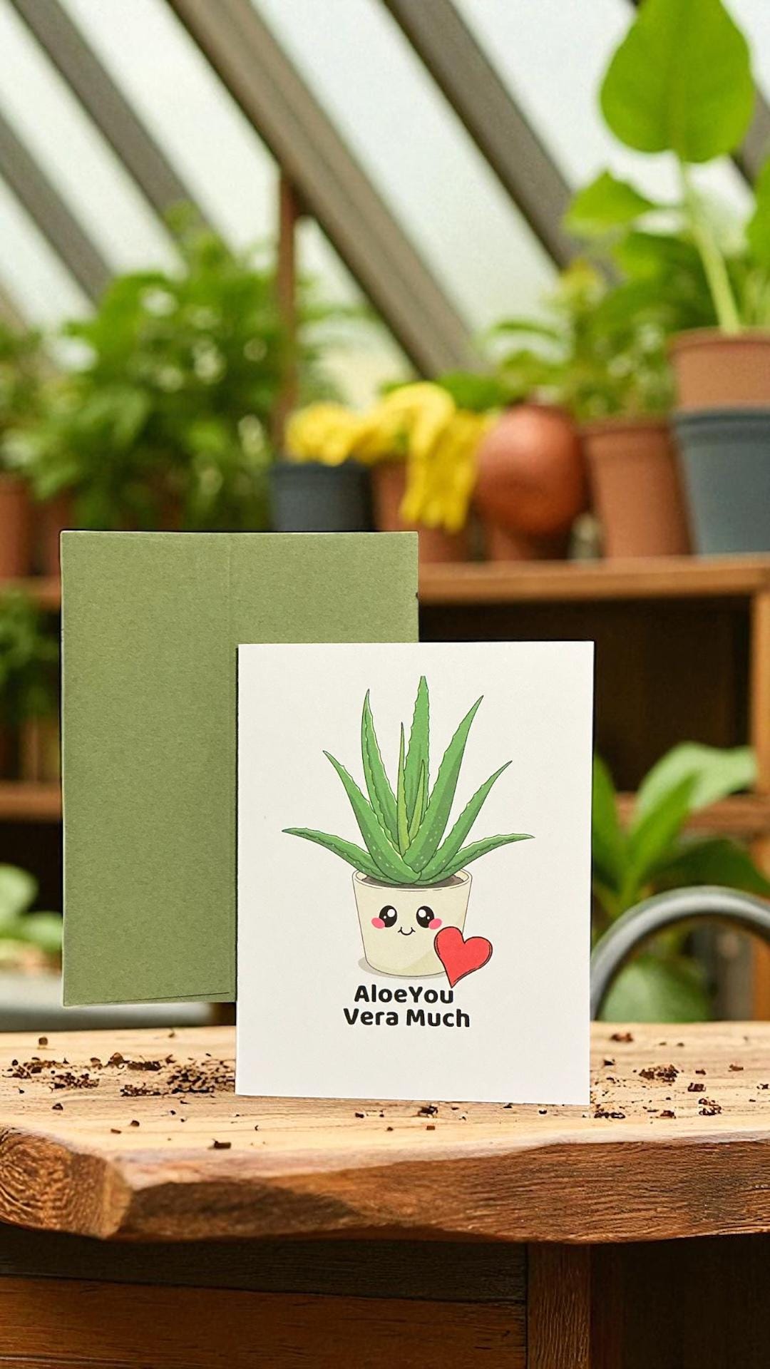 Aloe You Very Much Card: Funny Plant Pun Thank You Note - Etsy