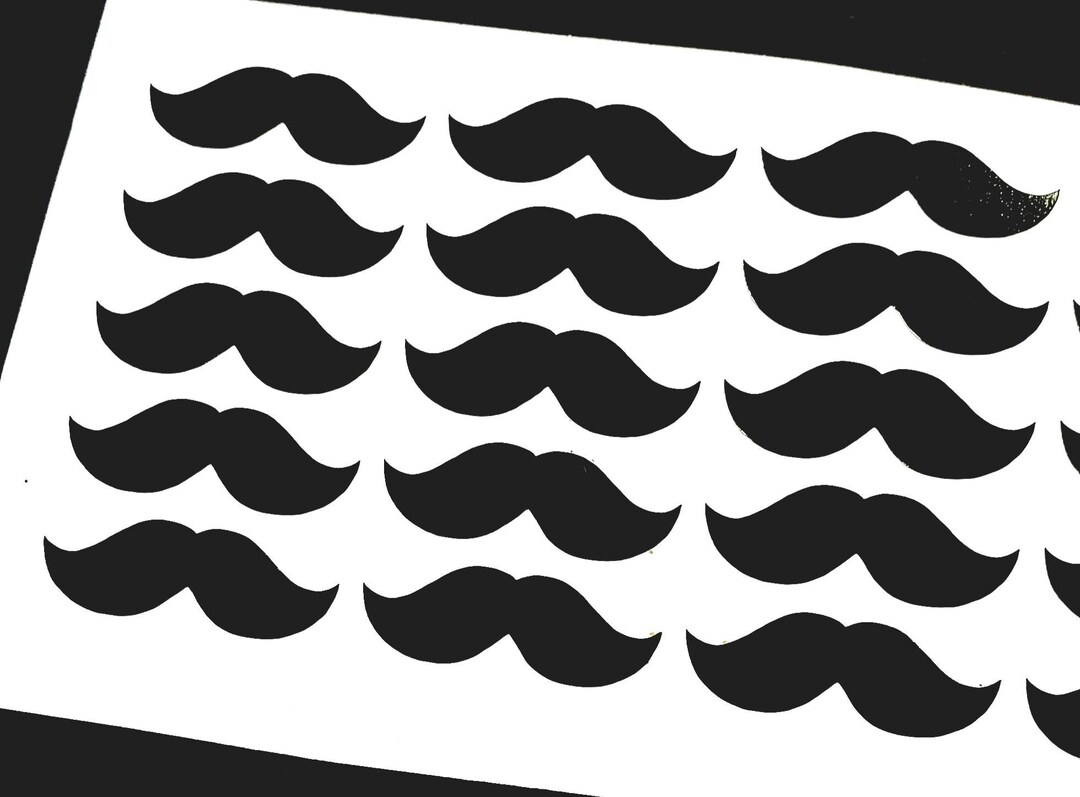 Moustache Vinyl Stickers, Bulletin Board, DIY Crafts, Scrapbooking ...