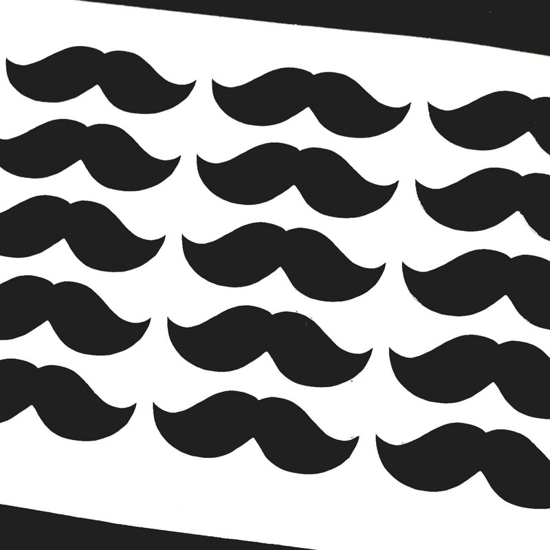 Mustache Vinyl Decal - Etsy