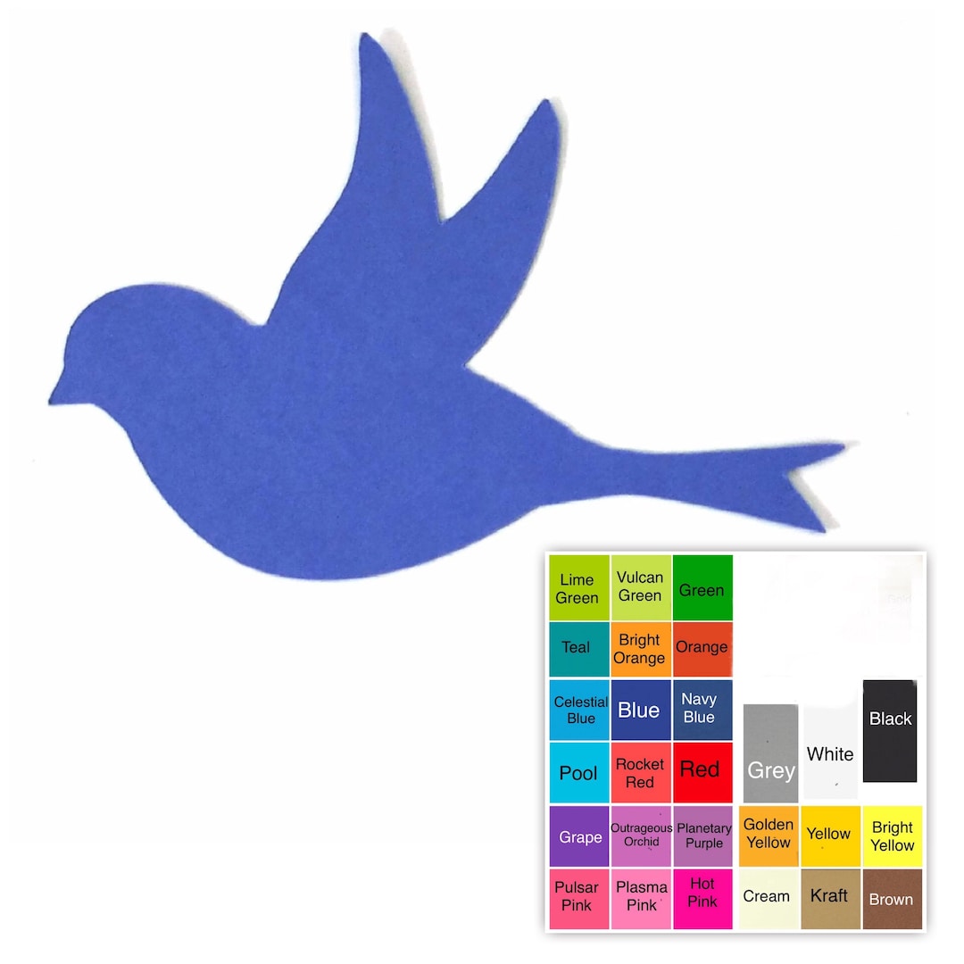 25 Pack – Paper Dove Shapes, Dove Die Cuts, Paper Bird Cutouts, Wedding ...