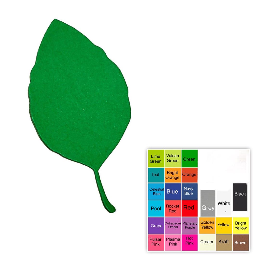 25 Pack – Paper Leaf Shapes, Leaf Die Cuts, Leaf Paper Cutouts, Nature ...