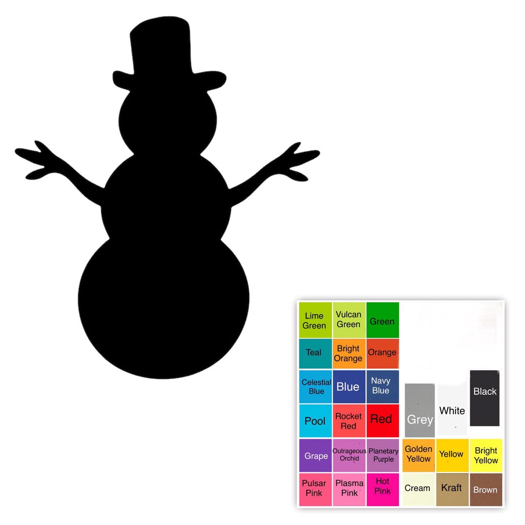 25 Pack – Snowman Paper Shapes, Snowman Die Cuts, Christmas Paper ...