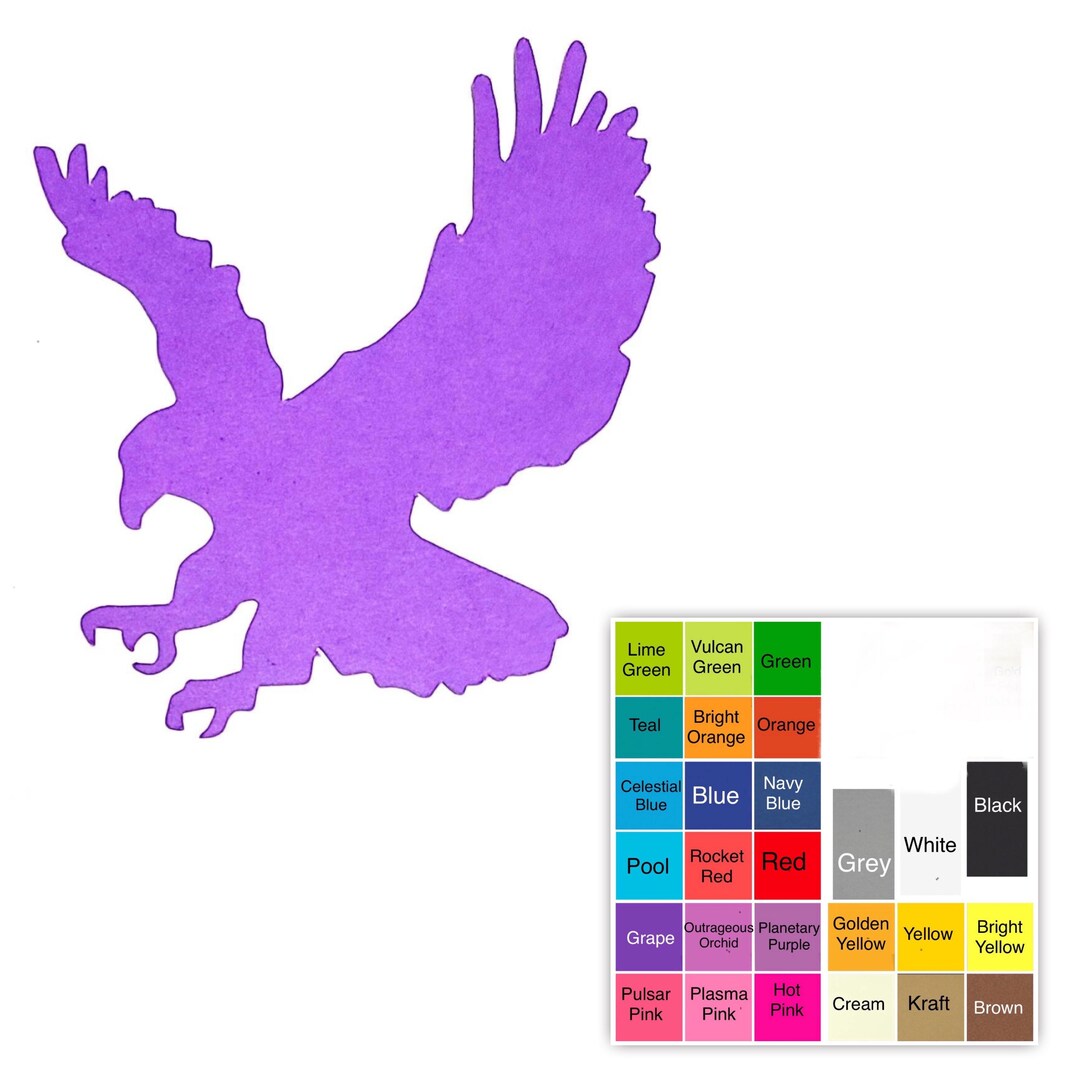 25 Pack – Paper Eagle Shapes, Eagle Die Cuts, Eagle Paper Cutouts ...