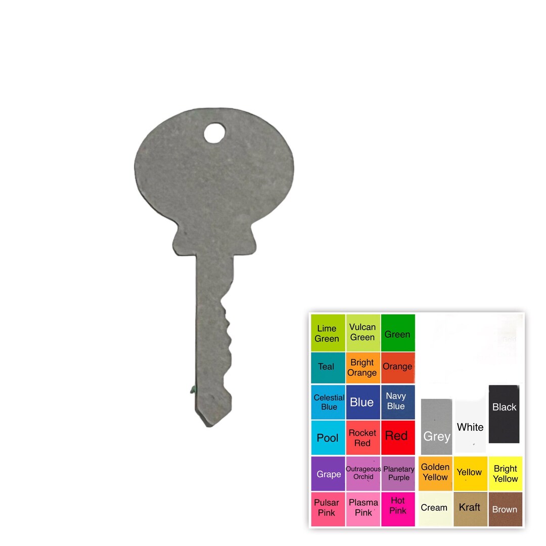25 Pack – Paper Key Shapes, Key Die Cuts, Vintage Key Paper Cutouts ...