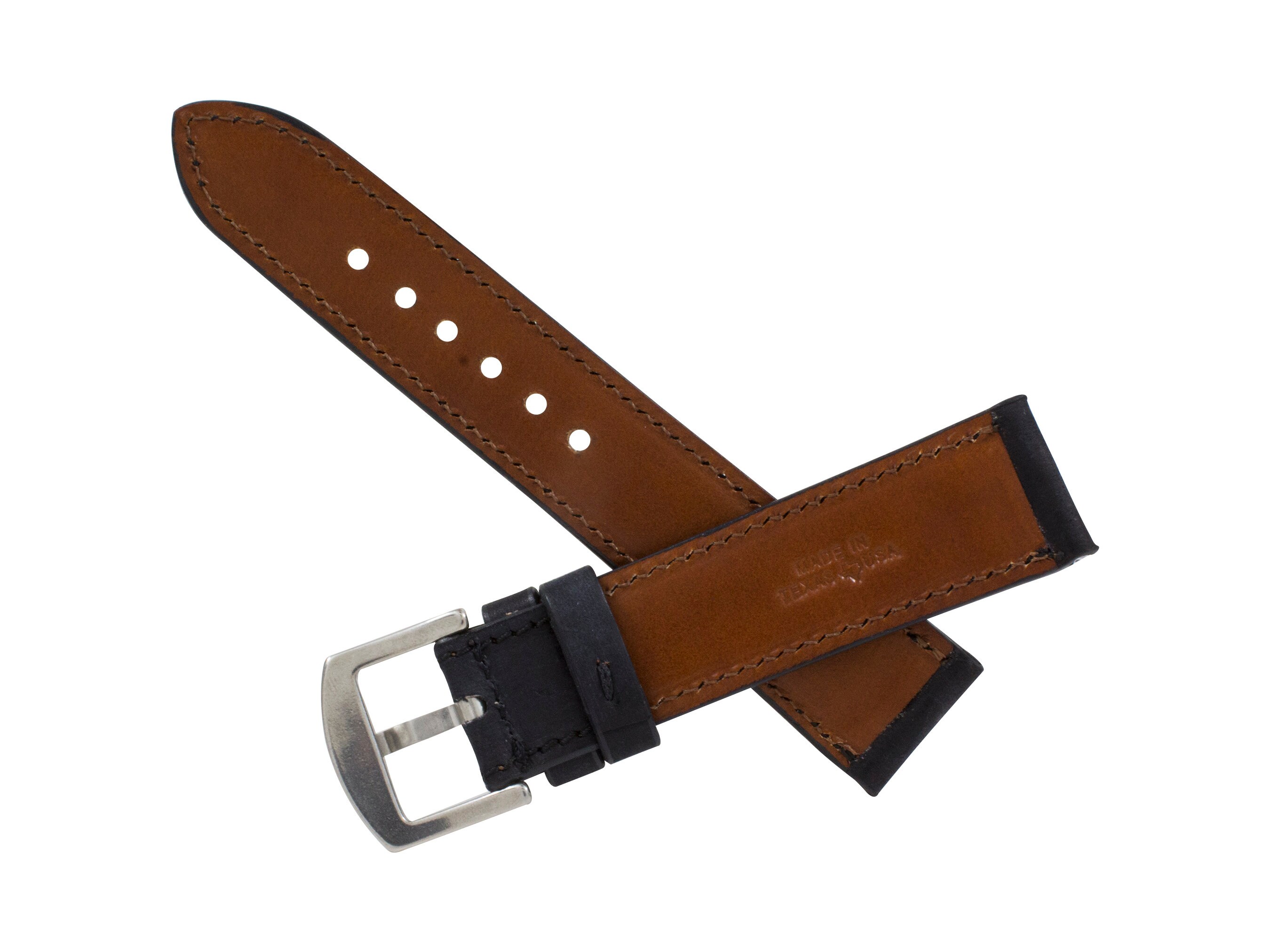 Rustic Black Hand Tooled Leather Watch Strap handmade in - Etsy