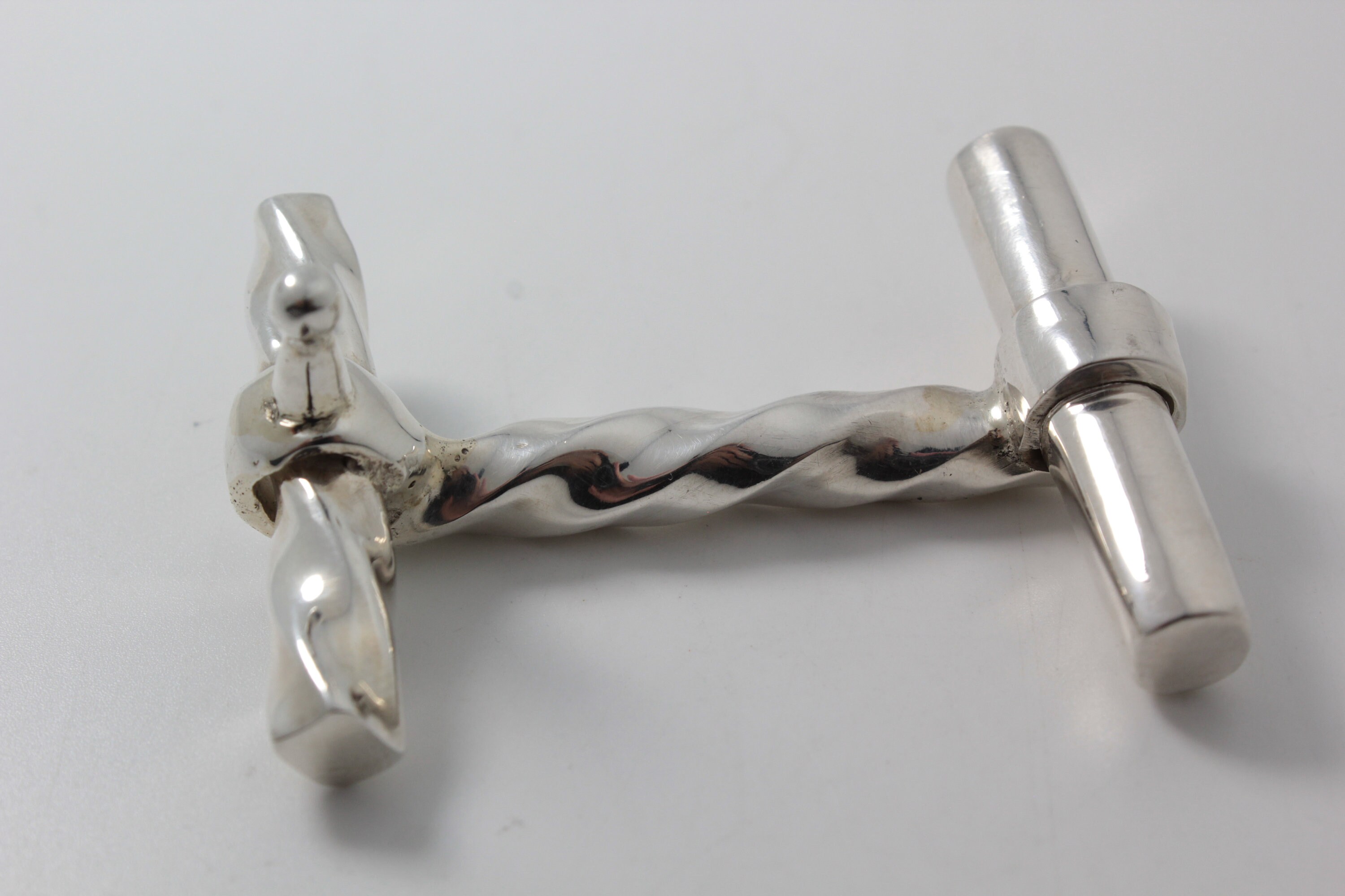 Handmade Sterling Silver .925 Twist Belt Buckle - Etsy