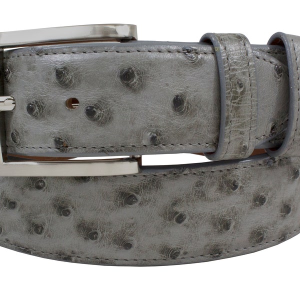 Gray Leather Belt - Etsy