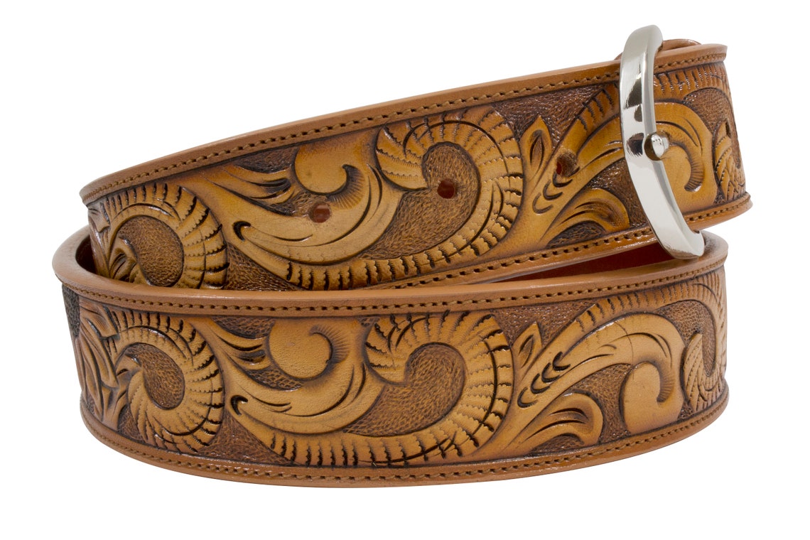 Handmade Genuine Cow Hide Saddle Leather Handtooled Western - Etsy