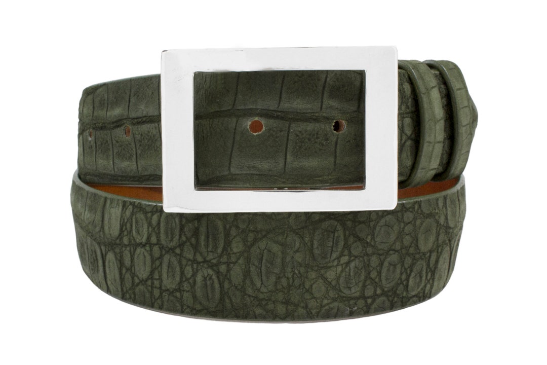 Handmade .925 Sterling Silver Windowed Belt Buckle (made in the USA) - Etsy