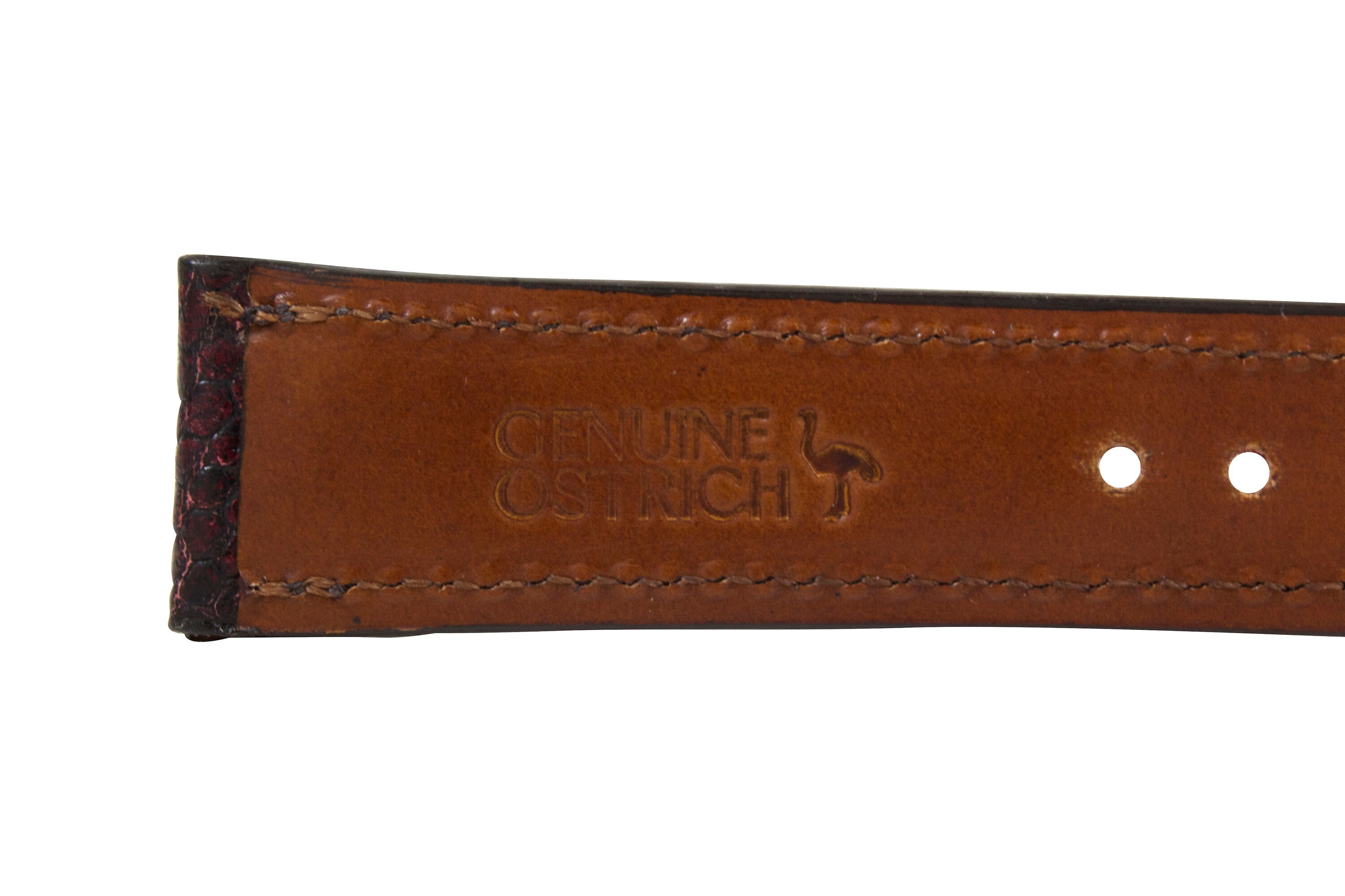 Handmade Genuine Black Cherry Ostrich Leg Leather Watch Strap | Etsy