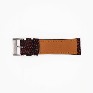 Genuine Washed Red Lizard Leather Watch Strap made in U.S.A - Etsy