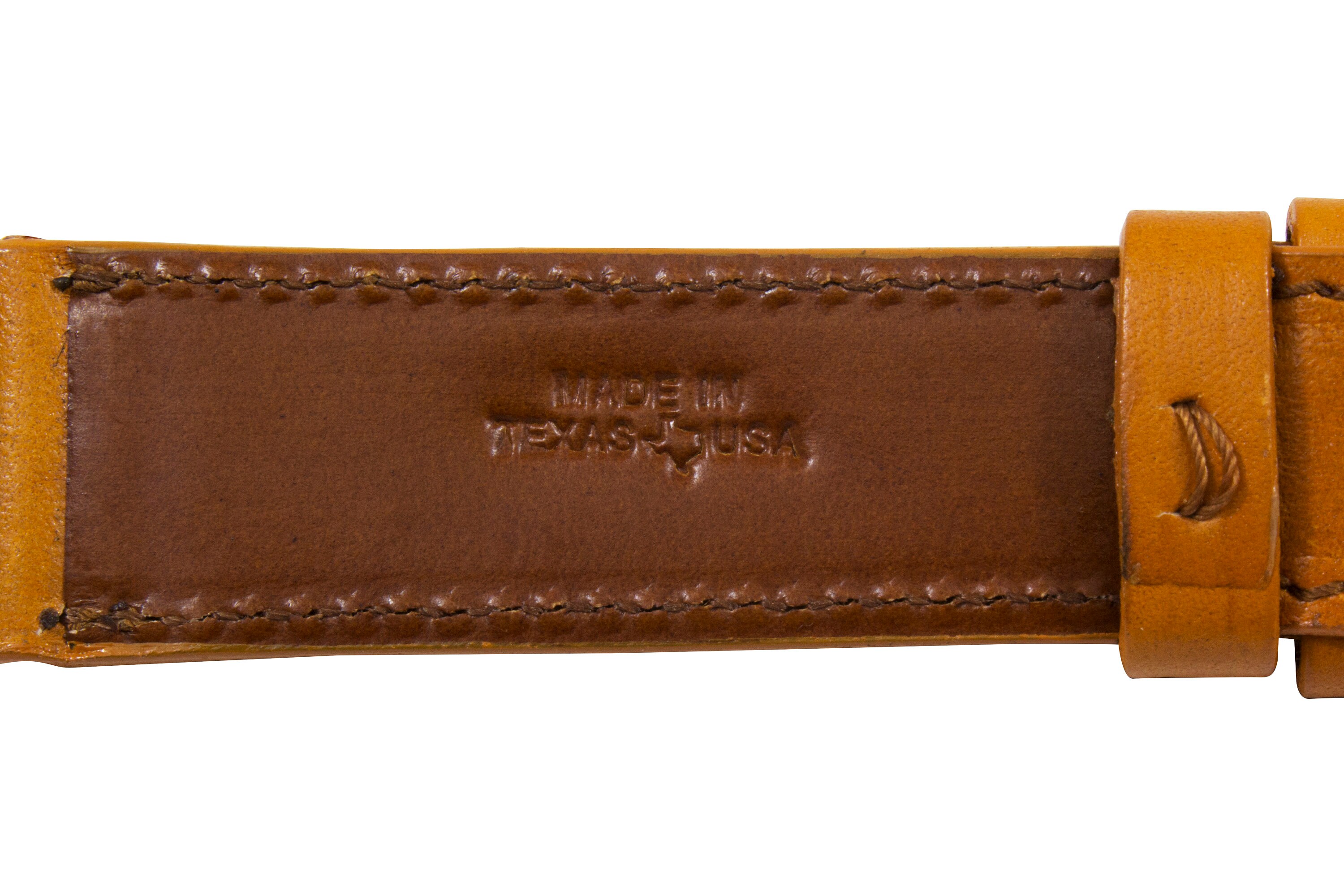 Tan Hand Tooled Leather Watch Strap (handmade in Texas USA) - Etsy