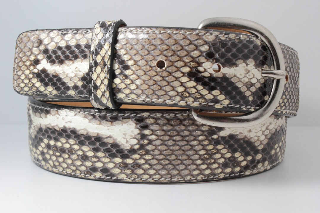 Handmade Genuine Natural Python Leather Belt made in U.S.A - Etsy Australia