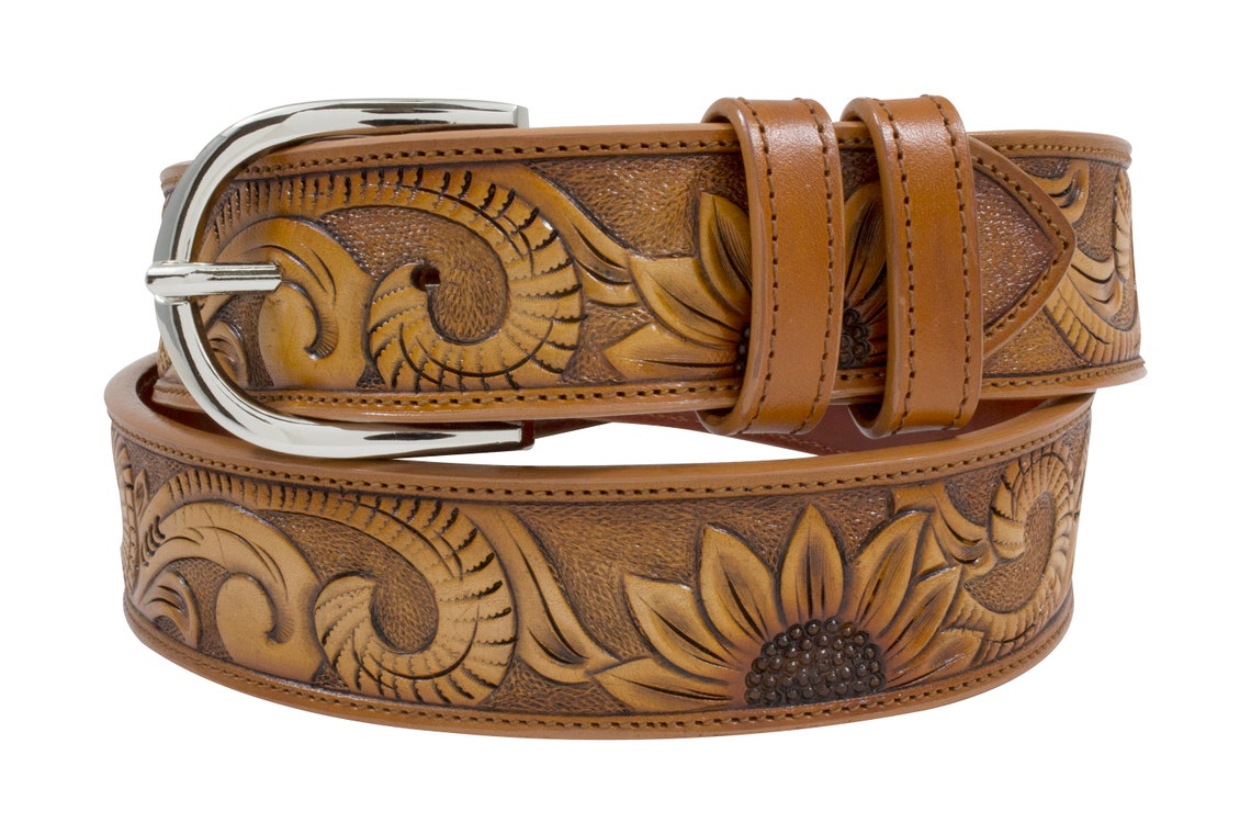 Handmade Genuine Cow Hide Saddle Leather Handtooled Western - Etsy