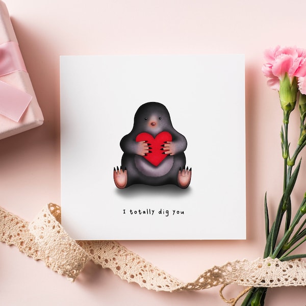 Funny Mole Birthday Card - Etsy