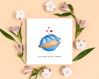 Clam Birthday Card | Etsy