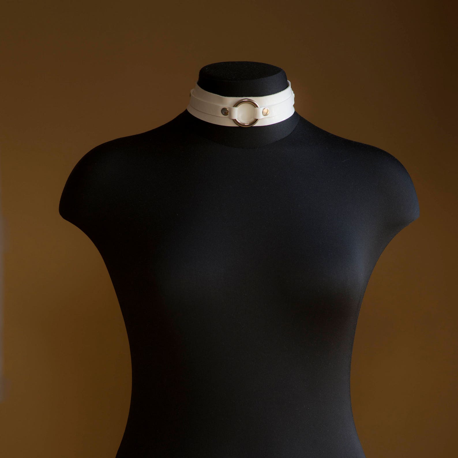 White Faux Choker | Leather Collar | Chocker | Leather Choker | Sexy ...