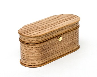 Wooden Glasses Case Mini Jewelry Oak Box Little Things Box - Etsy