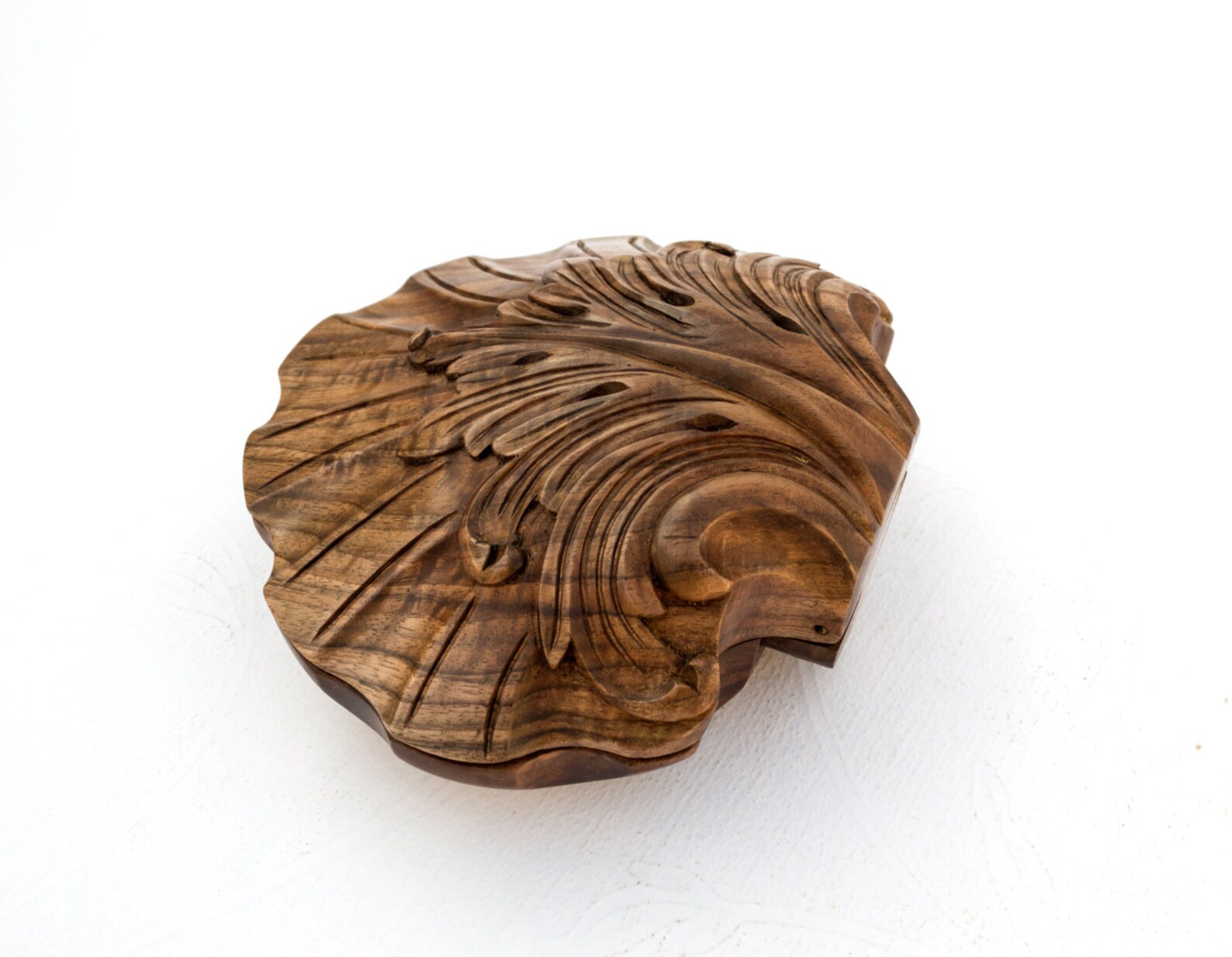 Wooden Seashell Carved Box Wooden Jewelry Box Wood Carving - Etsy