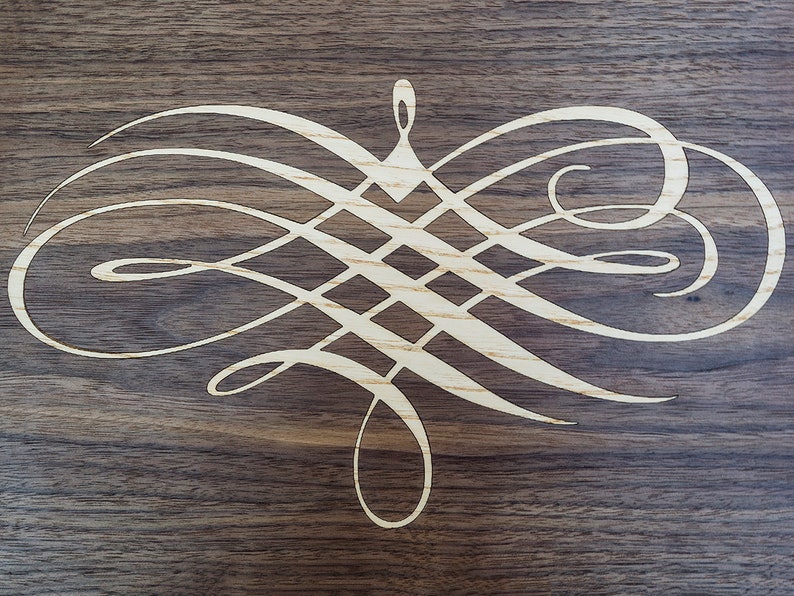 Large Walnut Wood Inlaid Document Box Memory Box - Etsy