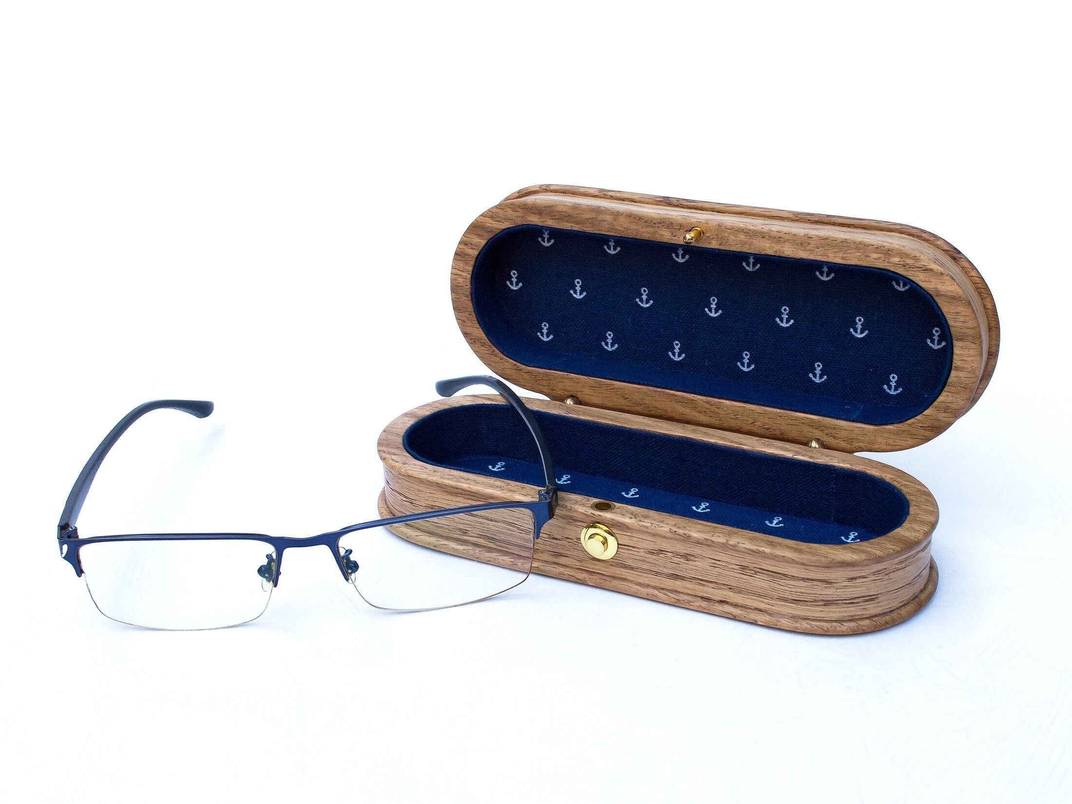 Wooden Glasses Case Mini Jewelry Oak Box Little Things Box - Etsy