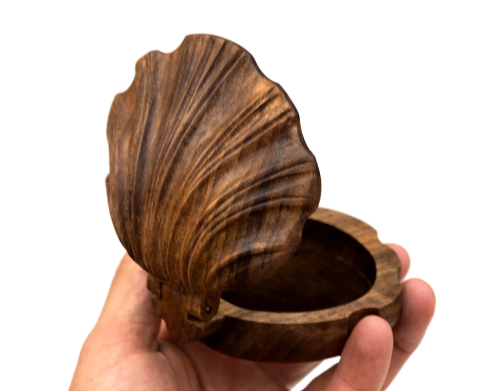 Seashell Ring Box Wooden Jewelry Box Small Gift for Her - Etsy