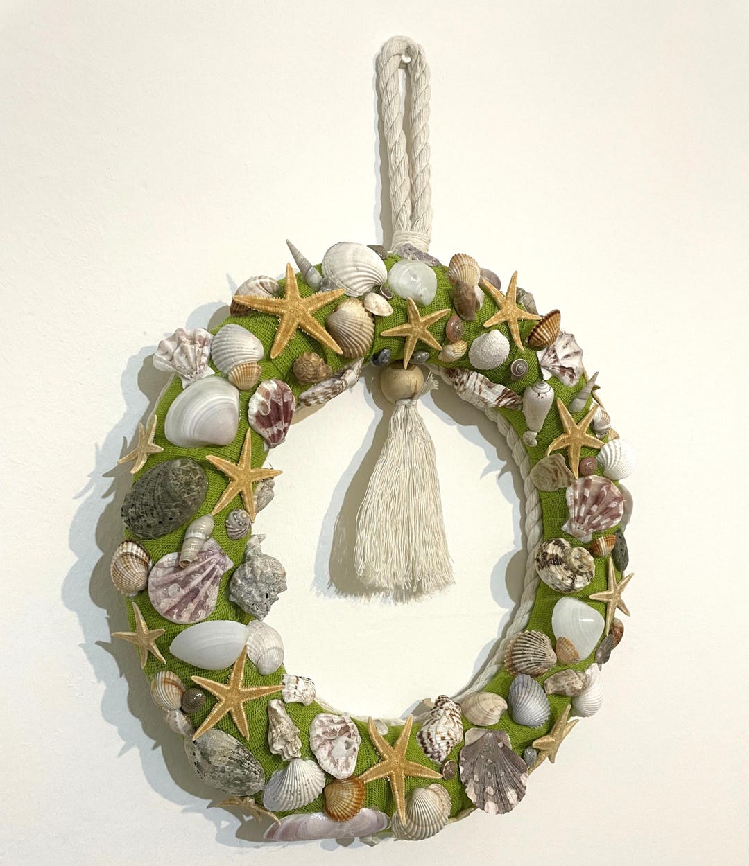 Sea Shells Wreath,wreath,shell Wreath 12",coastal Home Decor,seasonal ...