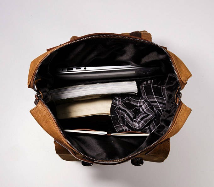 Waxed Canvas Backpack Vintage Waxed Canvas Bags Waxed Canvas - Etsy