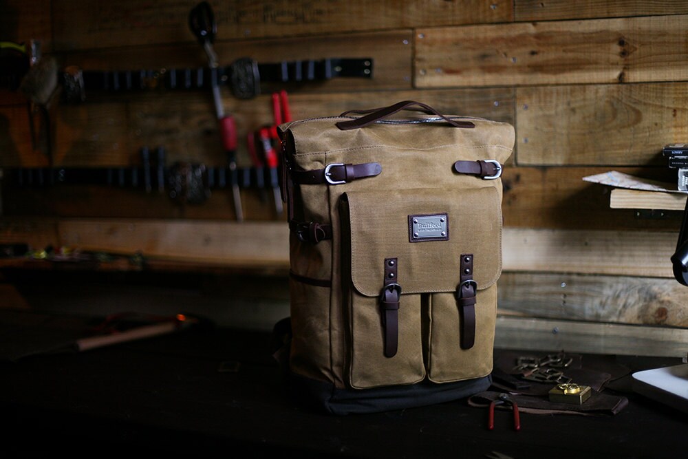 Waxed Canvas Backpack Vintage Waxed Canvas Bags Waxed Canvas - Etsy