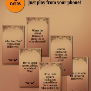 Halloween Game, Cards Digital Game, Cards Game for Phone, Halloween ...