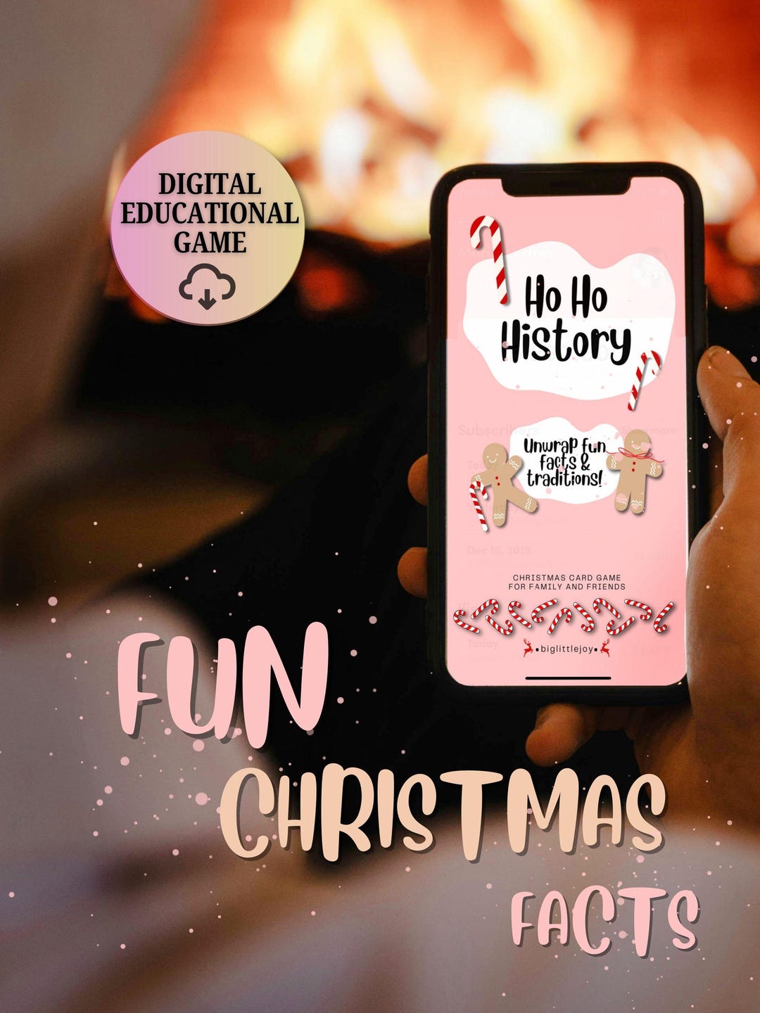 Fun Facts Christmas Game, Digital Christmas Game, Education Trivia ...