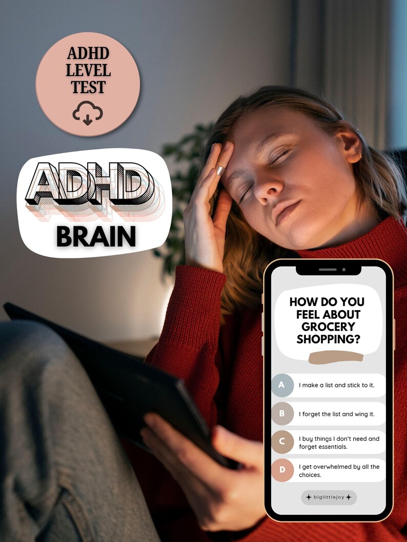 ADHD Self-check Quiz, Digital Therapy Tool, Mental Health Game, Digital ...
