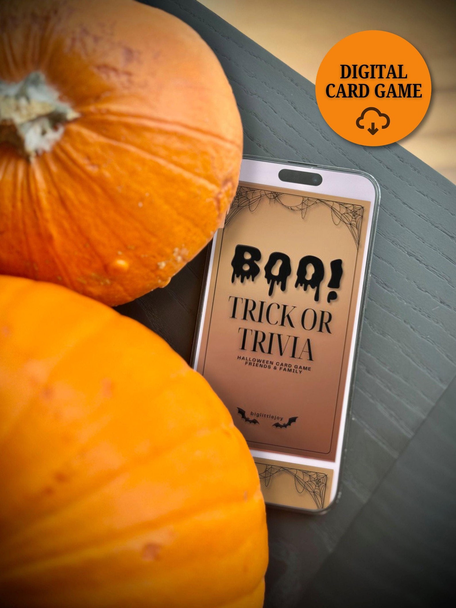 Halloween Game, Cards Digital Game, Cards Game for Phone, Halloween ...